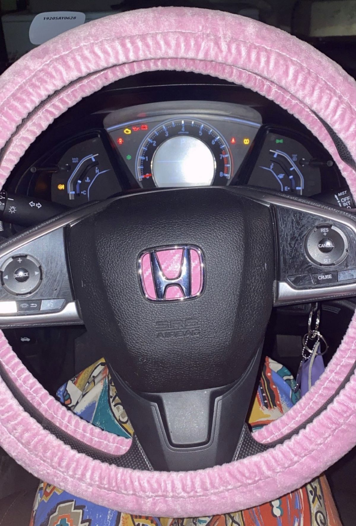 Custom Personalized Steering Wheel Cover with Name/Text and Logo/Design