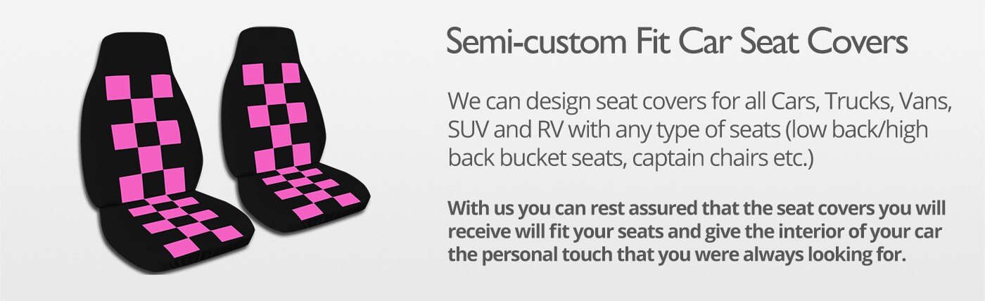 Checkered Seat Covers for Cars, Trucks, Vans, RV & SUV | Checkered Car ...