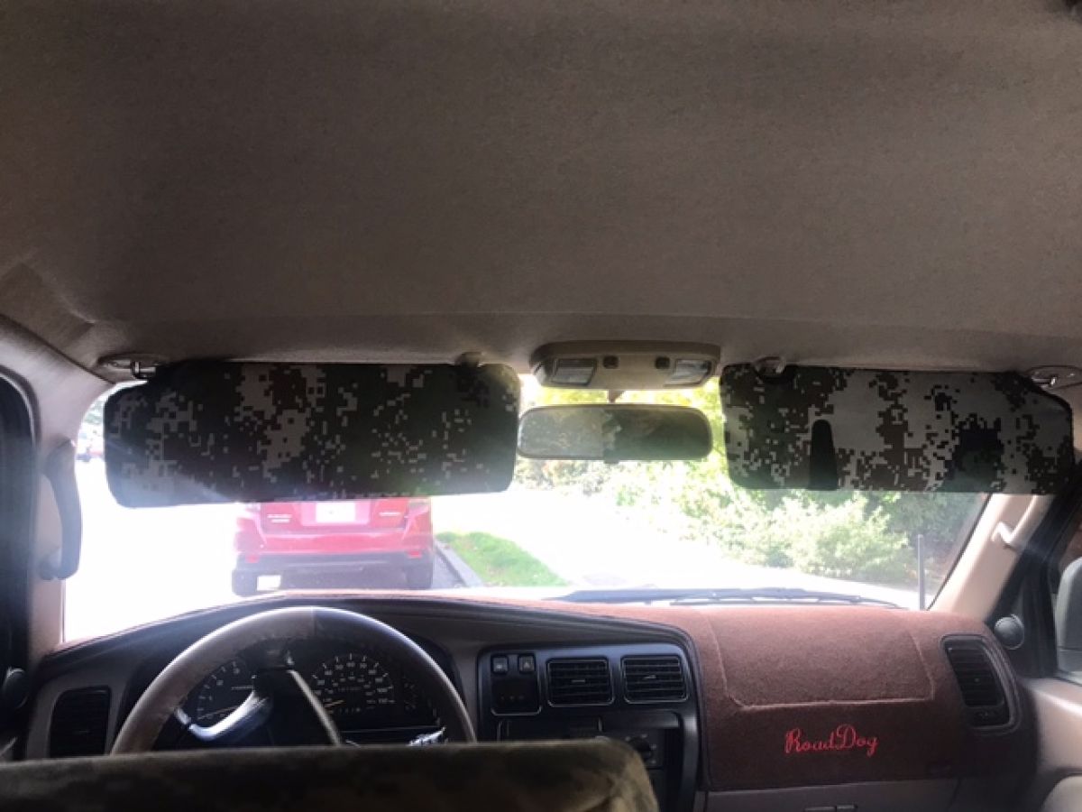 Custom Personalized Car Sun Visor Covers with Name and Logo in UK